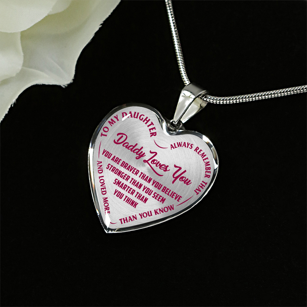 Daddy Loves You - Pink Text - INCLUDES FREE SHIPPING – Bring The Love